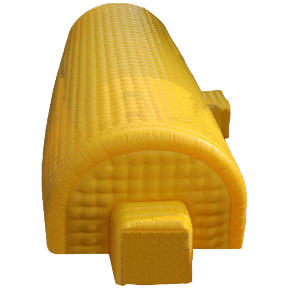 Customized Yellow Giant Outdoor Storage Warehouse Inflatable Tunnel ...