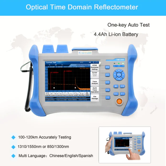 Handheld Fiber Optic Reflectometer - Mini OTDR Tester