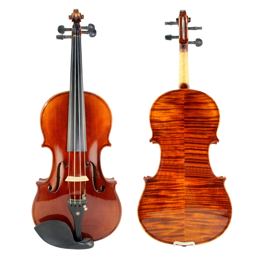 Handmade Flame Strings Musical Instruments Student Solid Violin Vl-006a With Case And Bow - Buy ...