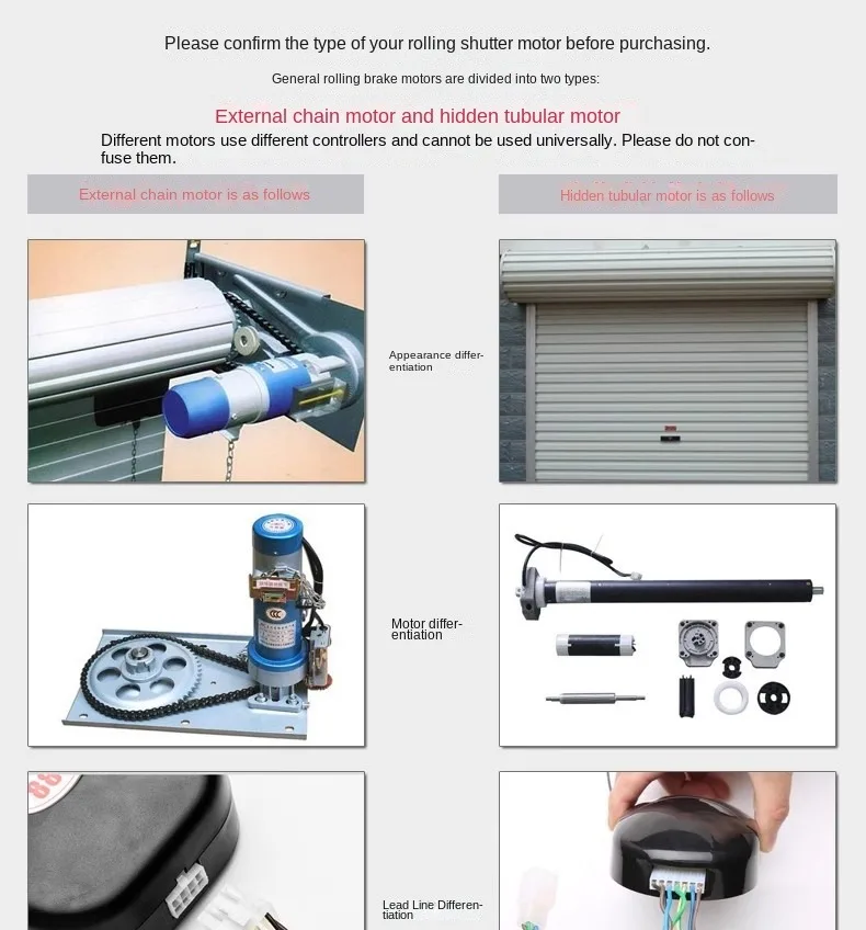 Tubular Universal Roller Shutter Motor Receiver Garage Door Controller ...