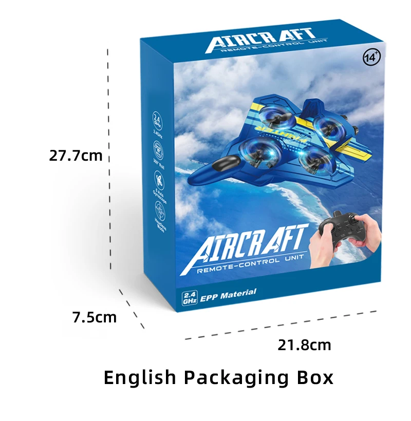 Skynor 2.4g Epp Rc Airplane Foam Aircraft Dual Control Modes Flying Toy Gesture Sensing Drone ...