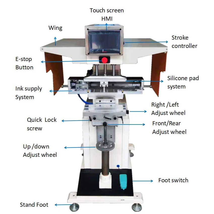 1 color logo pad printing machine slipper, flip-flop, sandal, insole ...