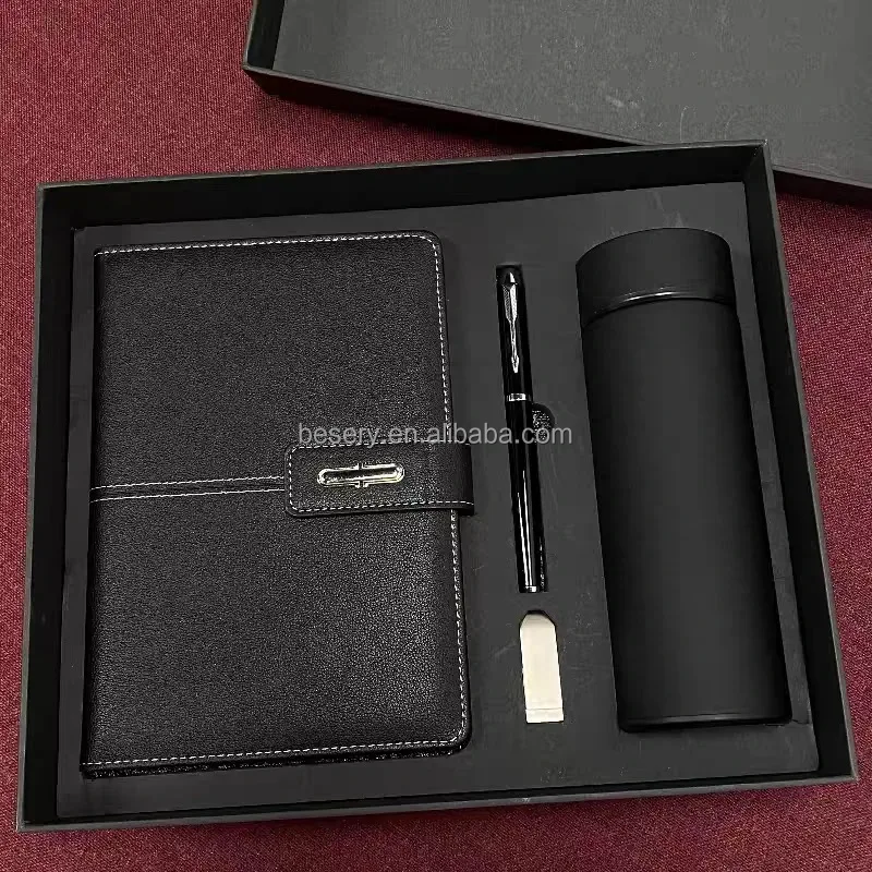 Custom Luxury Business A5 Notebook with Pen & Gift Set