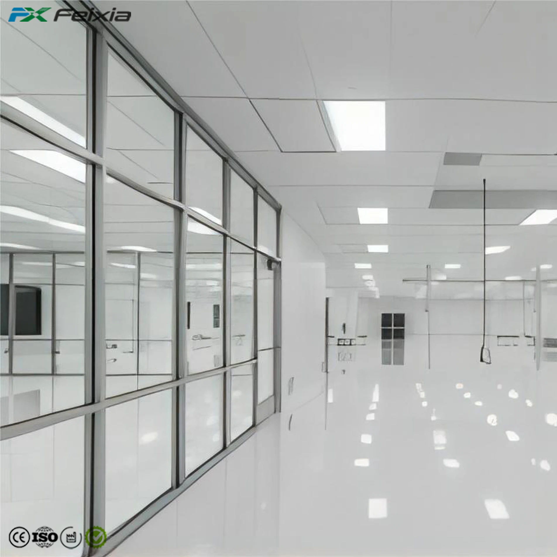 ISO Cleanroom Project 300*1200mm Front Open LED Panel Light Clean Room Lighting Ceiling Solution ...