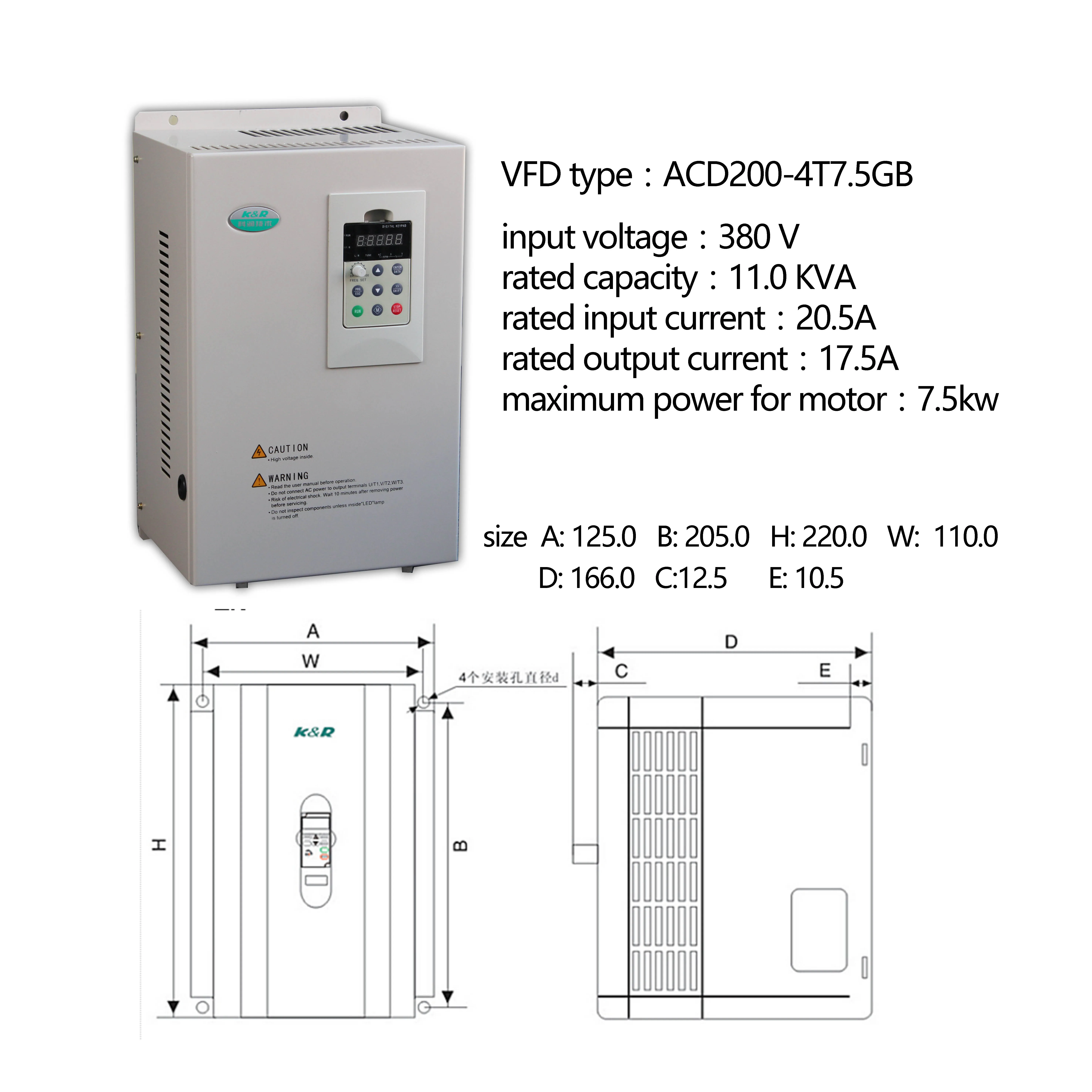 3.5kw 18000rpm High Speed Woodworking square air Cooled CNC Router ...