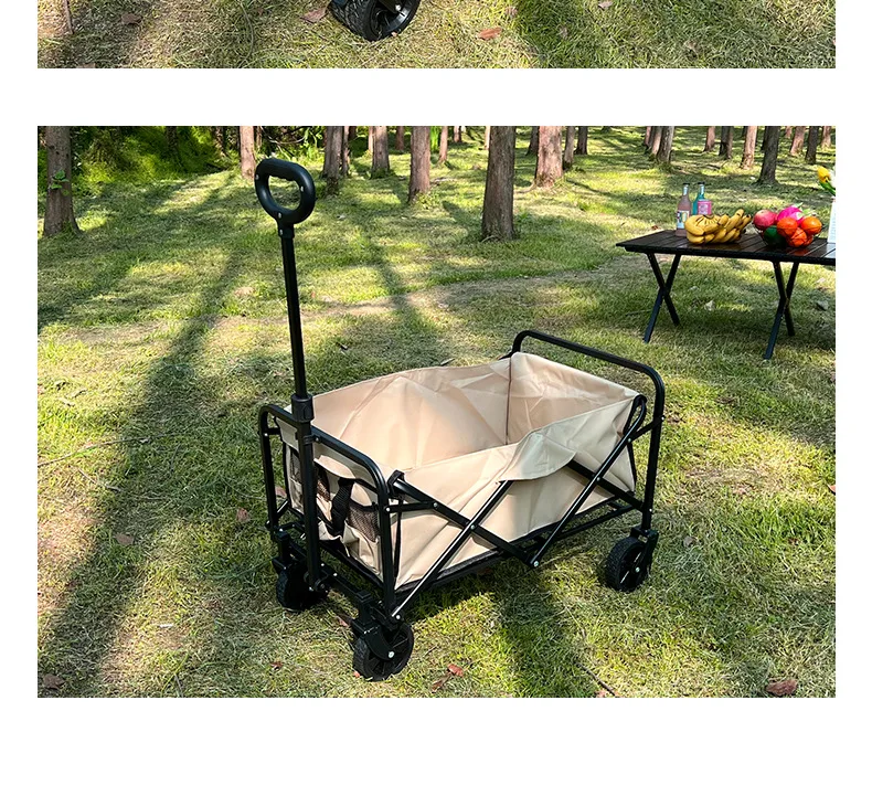 Ty Outdoor Camping Cart Garden Metal Folding Beach Wagon Cart - Buy ...