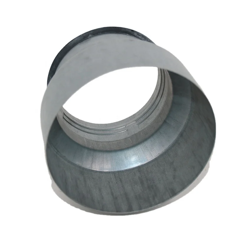 Pressed Male Circular Reducer with Rubber Gaskets for Spiro Duct