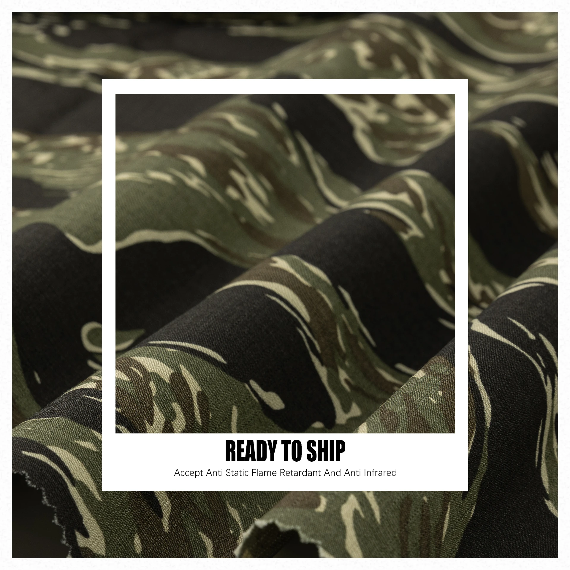 RTS TC 65/35 Camouflage Ripstop Fabric - Durable & Waterproof