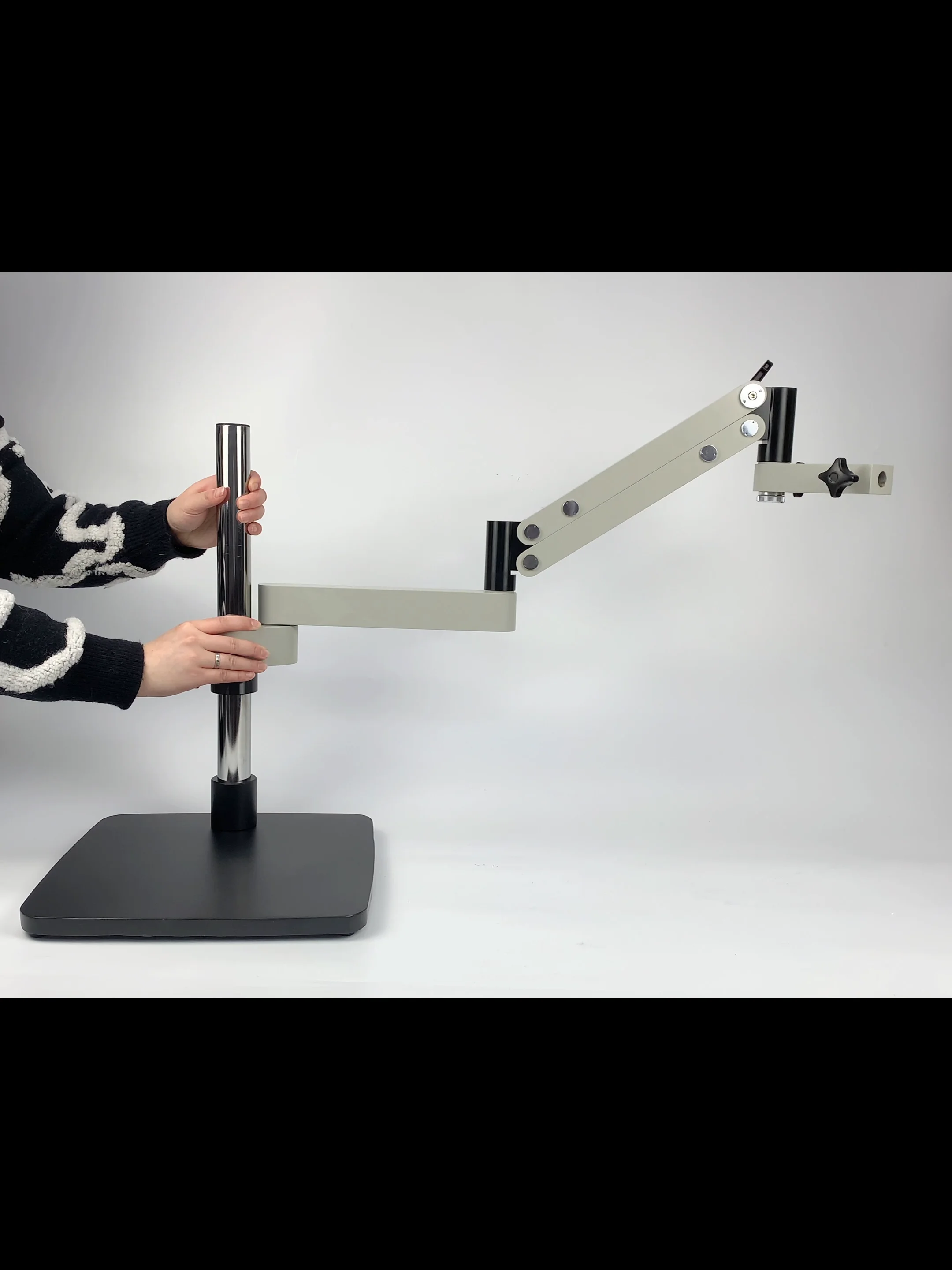 T-p9w Articulating Arm Microscope Boom Stand With Heavy Metal Stand ...