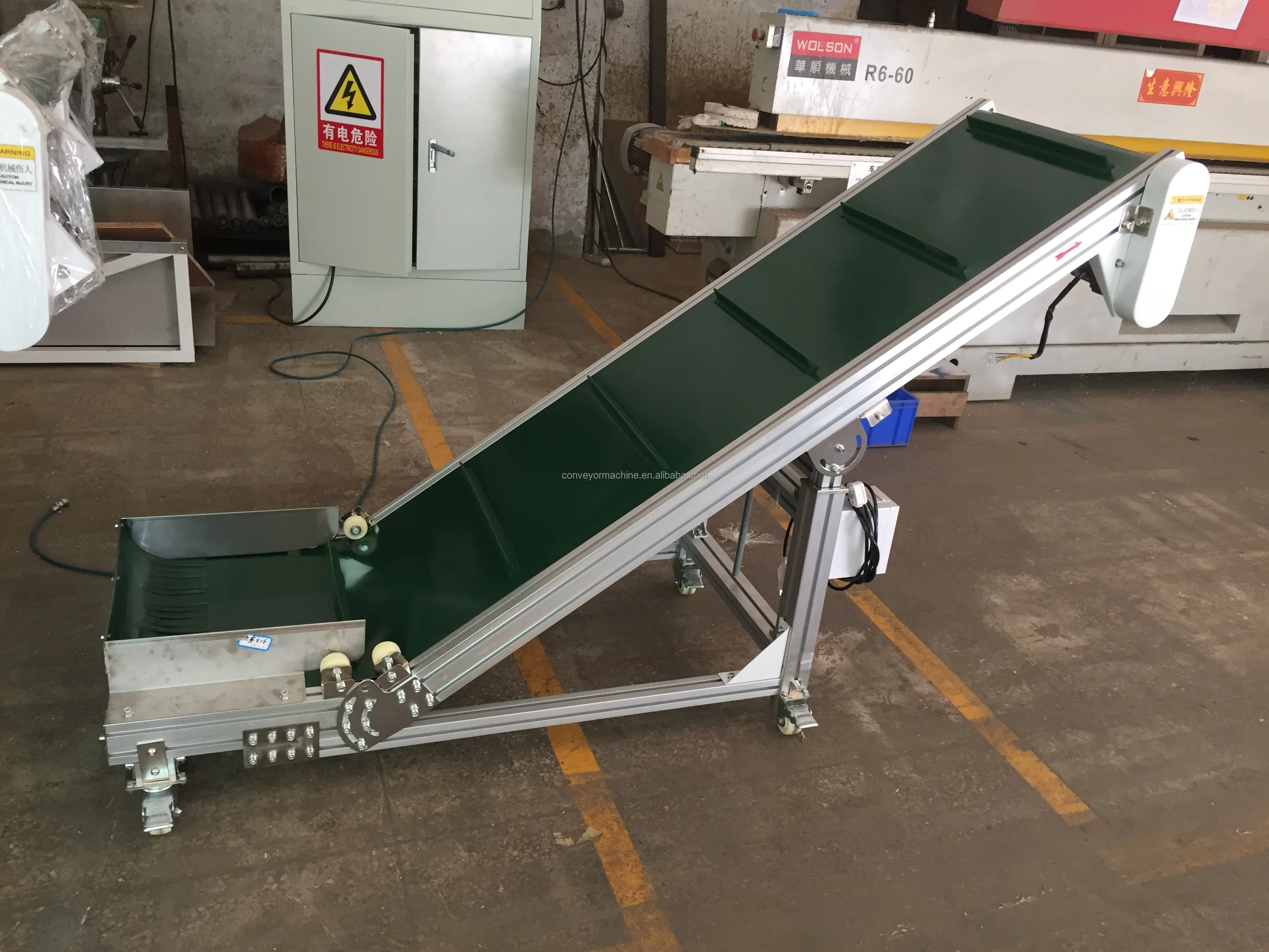 Industrial Customized Small Inclined Hopper Food Grade Pvc Belt ...