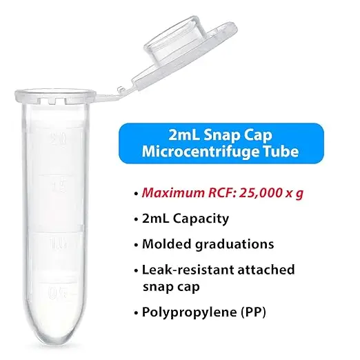 Laboratory Conical Microcentrifuge Conical Centrifuge Tube Pyrogen Free ...