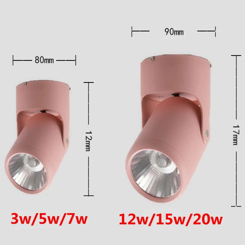 Indoor Two Sizes 3w/7w/12w/20w Cob Spotlights Ceiling Directional ...