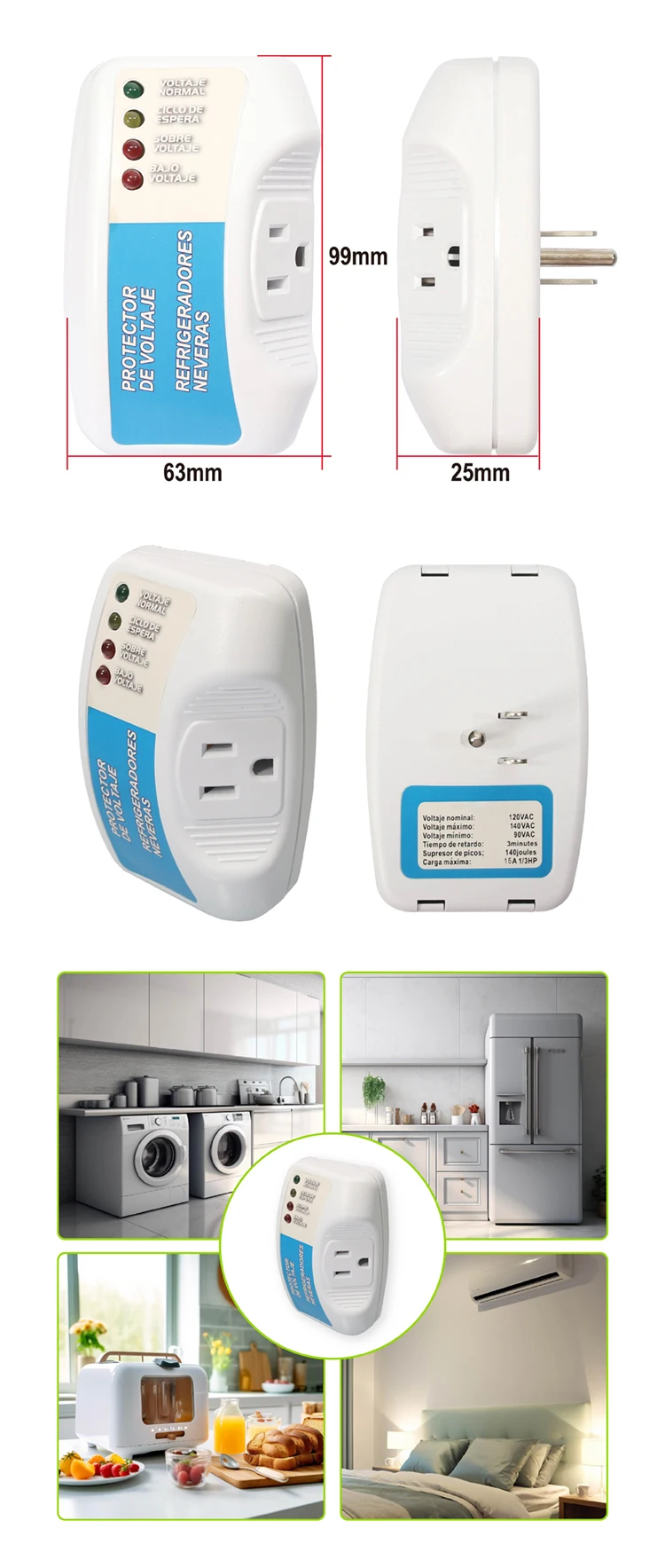 MAXFINE AC Voltage Regulator - 120V Protection & Stabilization