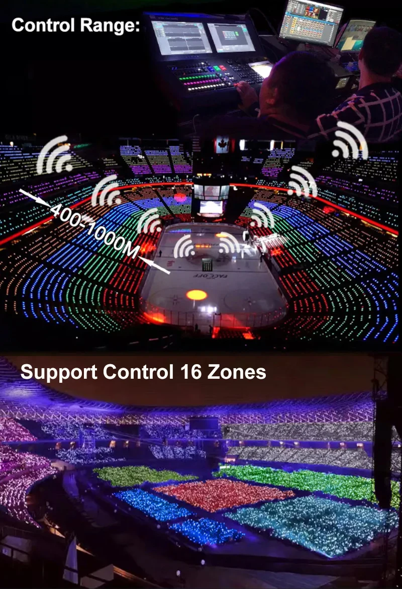 Concert Programmable Dmx Led Wristband Concert Remote Control Led ...