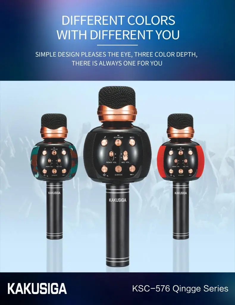 KAKUSIGA Karaoke Mic Party Birthday High Range Microphone