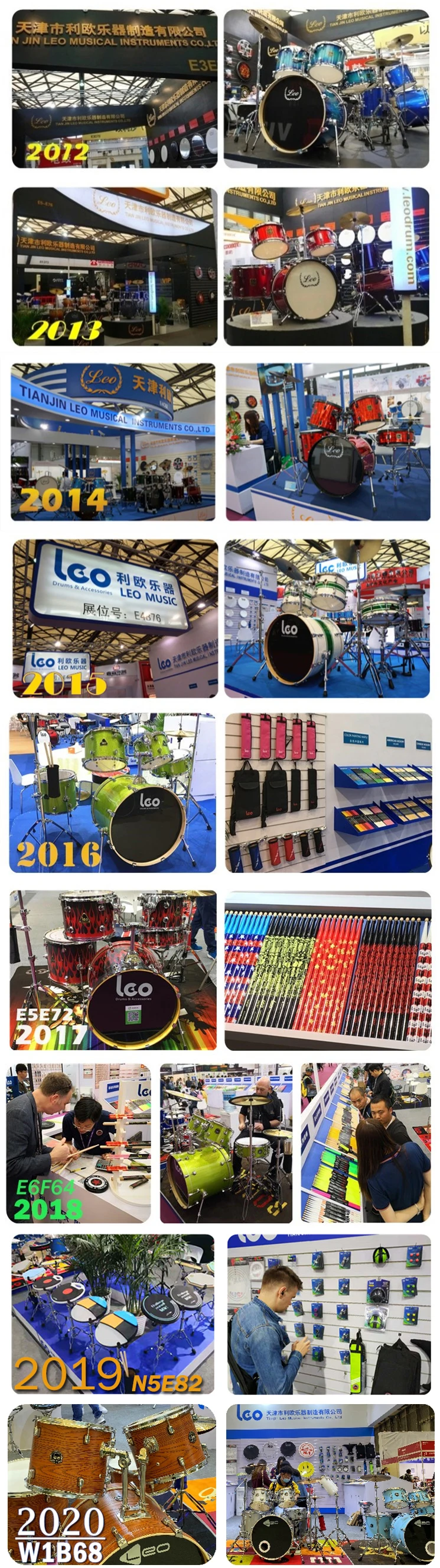 Musical Percussions Acrylic Rocket Drum Amber Color 2-PC Octobans Set