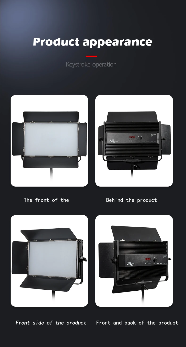 Factory Direct Selling 200W White Light 5600K Professional Audio Video ...