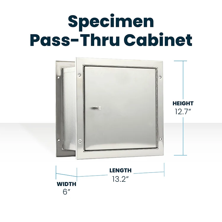 Stainless Steel Specimen Pass Thru Cabinet Storage Cabinet with Double ...