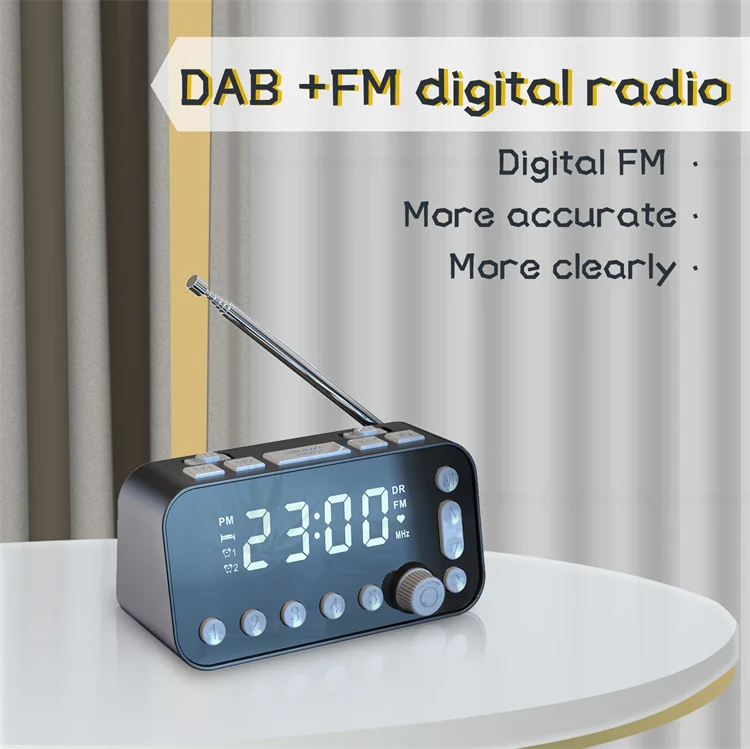 Small Clocks Dab+/fm Digital Radio Multi-functional Portable Digital ...