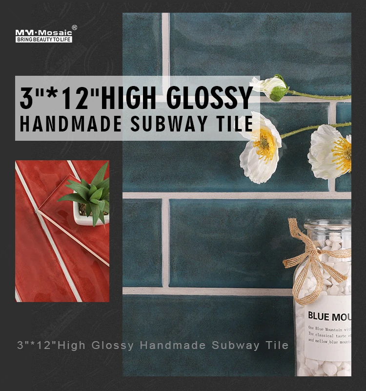 High Quality Wavy Surface Ceramic Tiles for Kitchen & Shower