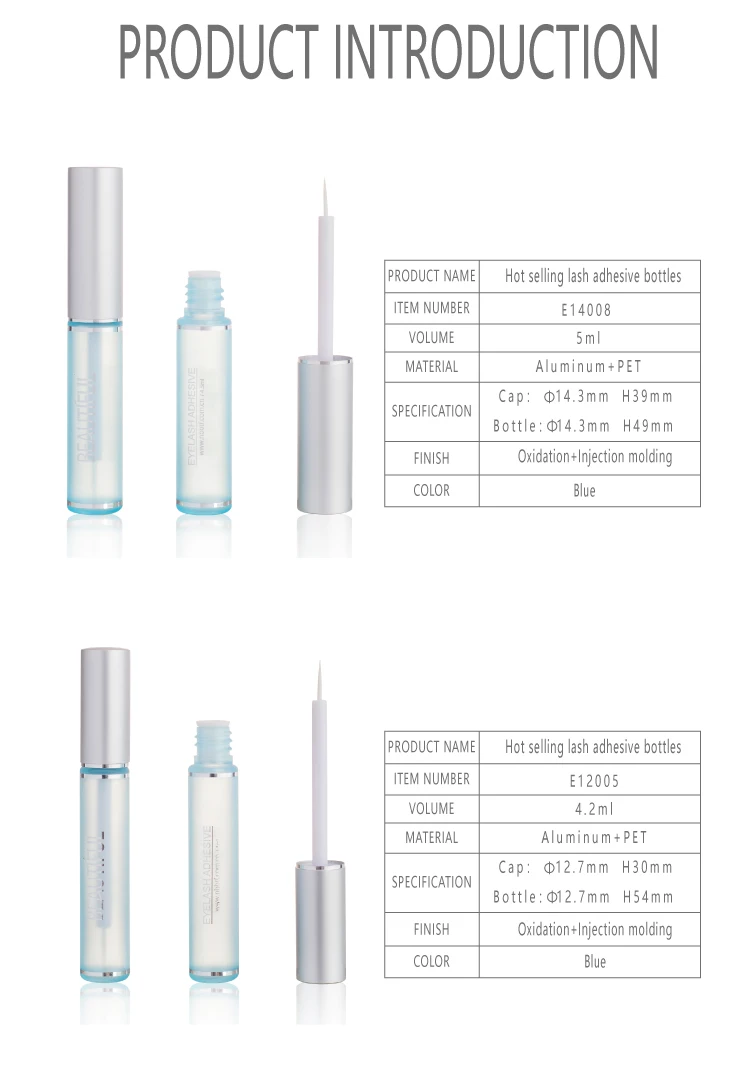 Mini Size Slim Silver 1.5ml Lash Extension Adhesive