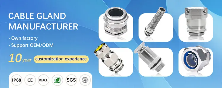 IP68 Double Seal EX Atex Explosion Proof Cable Gland