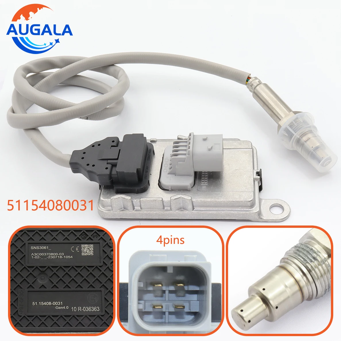 Augala Nitrogen Oxide Nox Sensor 51154080031 For Man Truck Tractor Auto ...