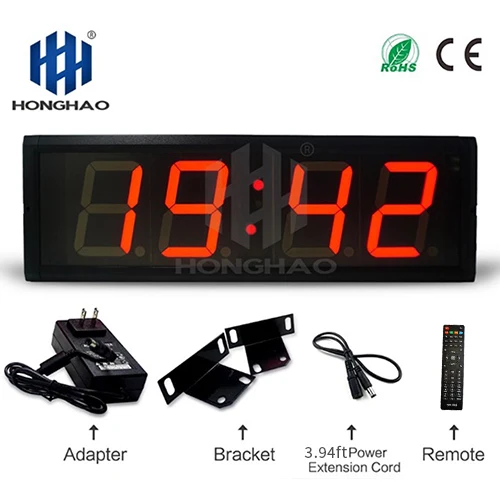 4digital 4inch Digital Clock - Countdown Timer for Sports