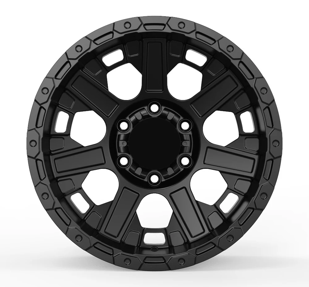 Matte Black Deep Concave Forged Offroad Wheels 17 18 Inch 6-hole 6x139 ...