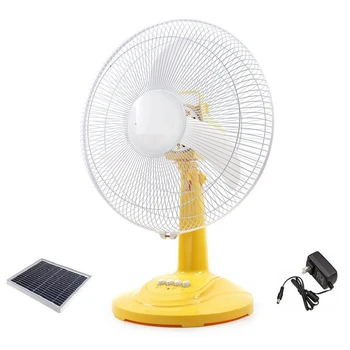 Outdoor 12 Inch Solar Powered Dc Table Fan 12v 24v Brushless Dc Motor ...
