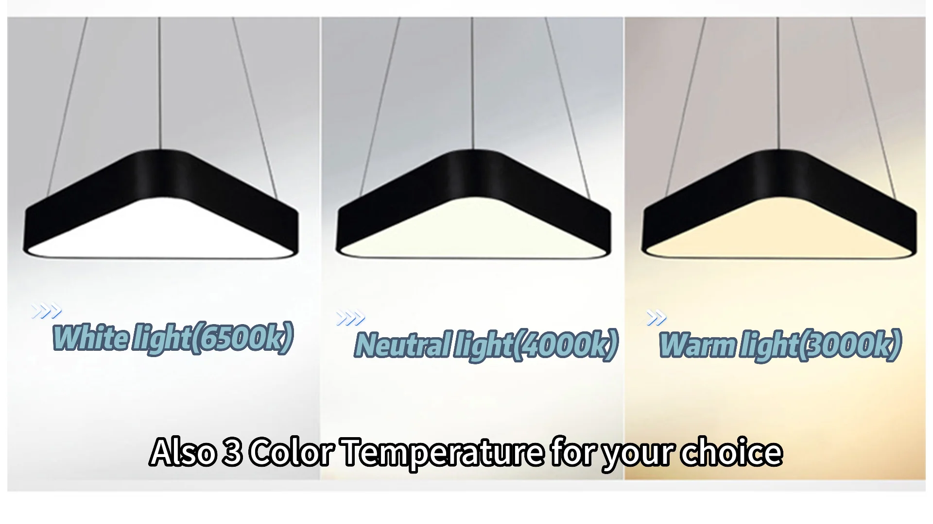 Hot Sales Commercial Indoor Lighting Black Triangle Work Light 36w Led ...