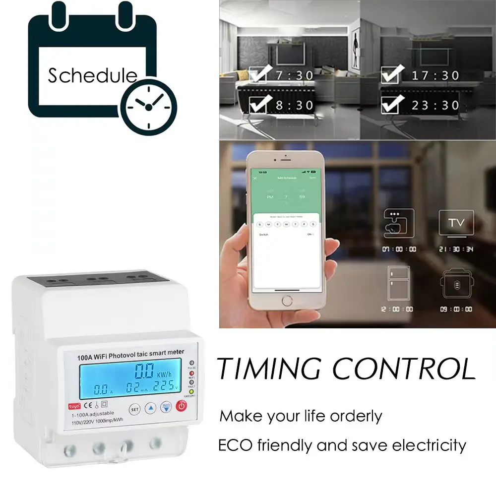 Acrel Adw300w-4ghw Wireless Din Rail Solar Metering 4g Lte Iot Smart ...