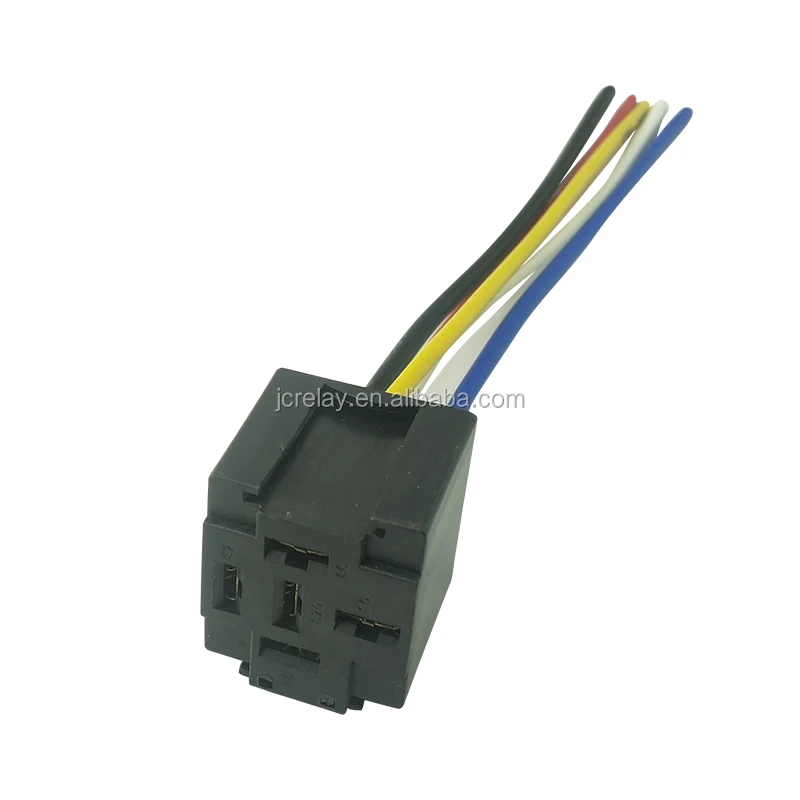 Auto Relay 5 Pin Female Connector Harness Black Connector 5 Way ...
