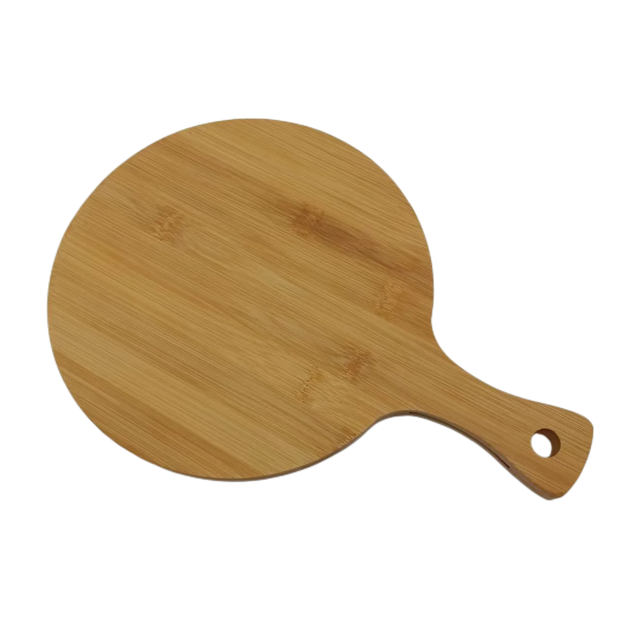 Factory Direct Price Round Bamboo Pizza Serving Boards With Handle ...