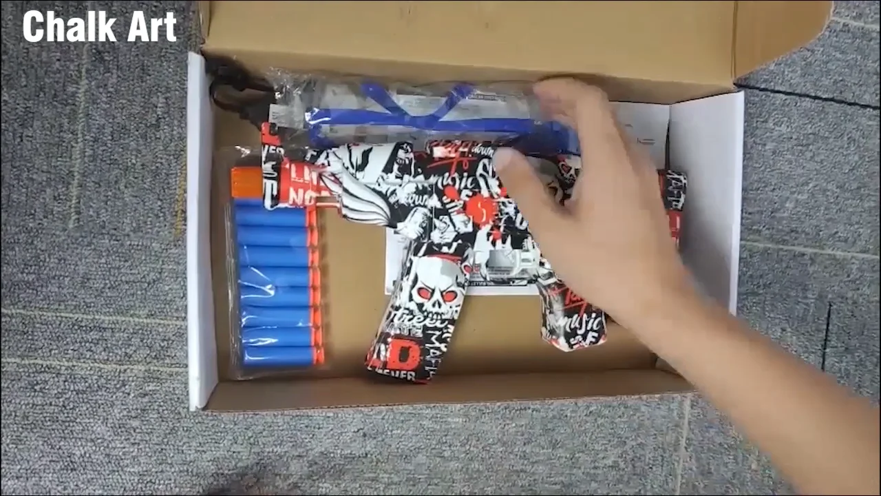 Automatic Soft Bullet Splatter Ball Gun Ak47 M416 Mp5 Blaster Shell Ejecting Electric Water Toy ...