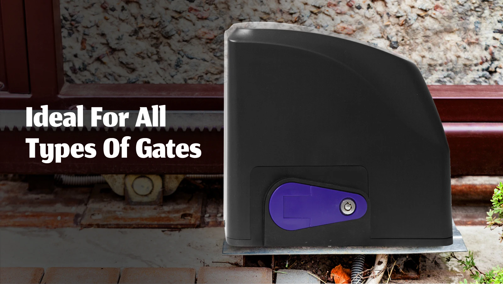 Lockmaster DSR500 Solar Sliding Gate Opener - 600kg Capacity