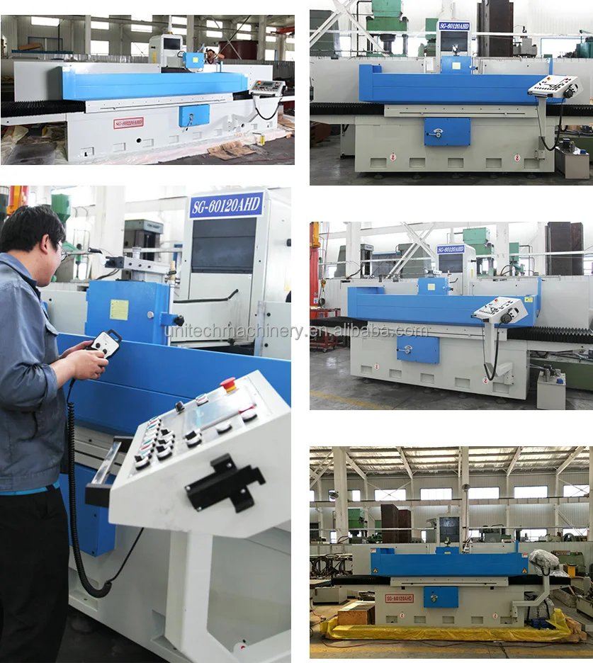 Plc Cnc Column Automatic Moving Hydraulic Surface Grinding Machine ...