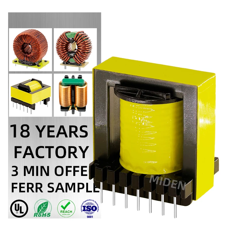 Ferrite Core High Frequency Transformer 16 Pin Electronic AC 110V 220V ...