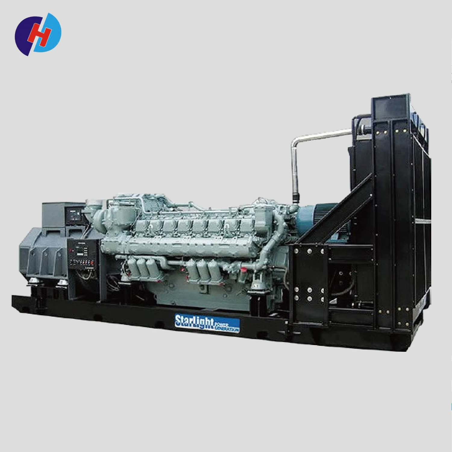 Huahong Open Genset 2mw Manufacturrers Mtu 16v4000g23 500kva 4000 ...
