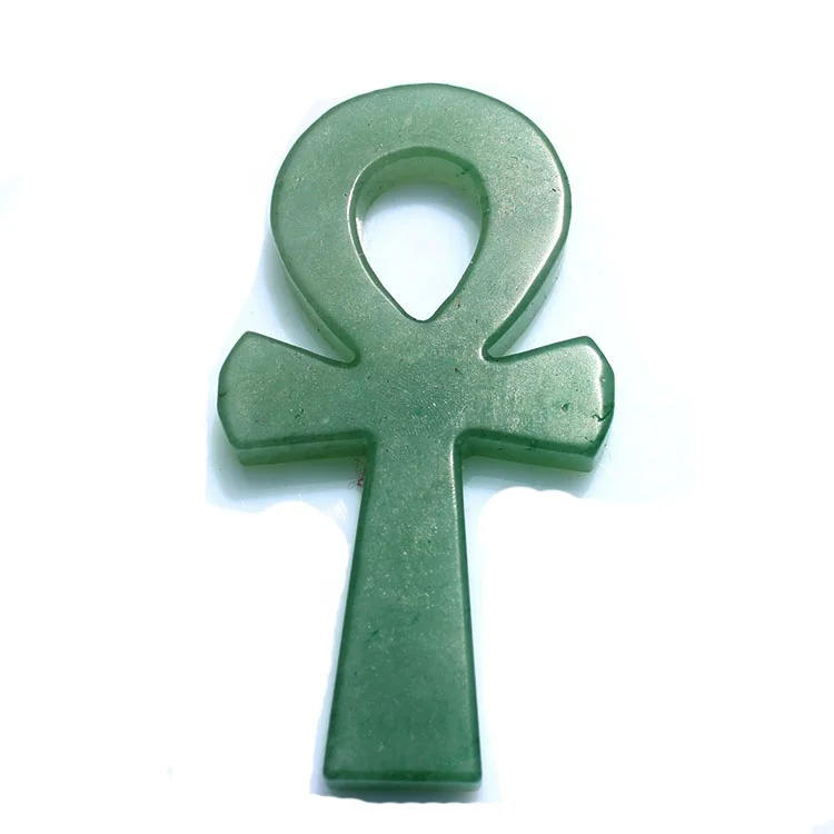 Home Décor Rocks & Geodes Key of life Crystal Carved Ankh Home & Living ...