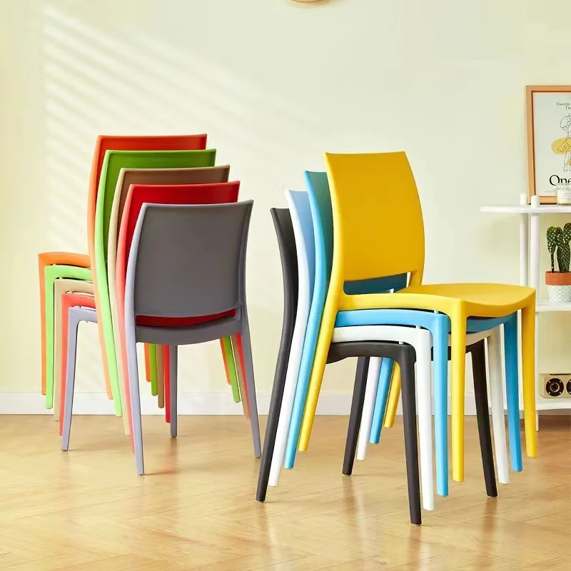 White Plastic Stackable Chairs High Quality Furniture Stackable Plastic ...