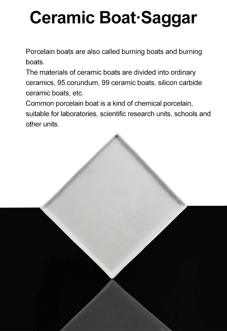 Ceramic Crucible Al2o3 Ceramic Boat Crucible Alumina Combustion Boat ...