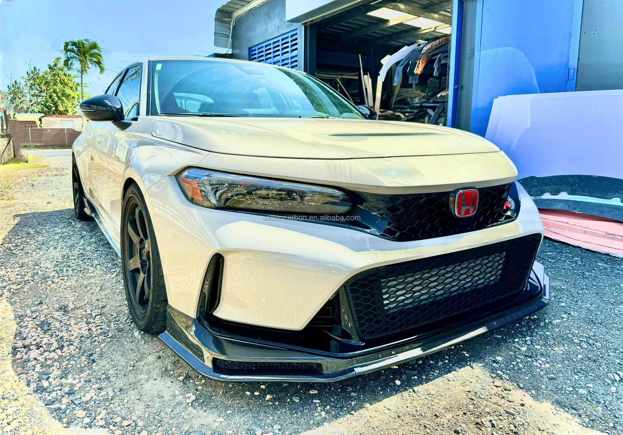 2023+ FL5 Civic Type R SPN Carbon Fiber Front Lip - Black