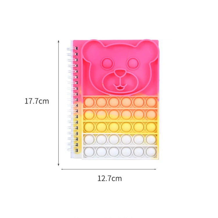 Cheap Bulk Pop It Notebook Silicone Pop Fidget Spiral Pop It Note Book ...