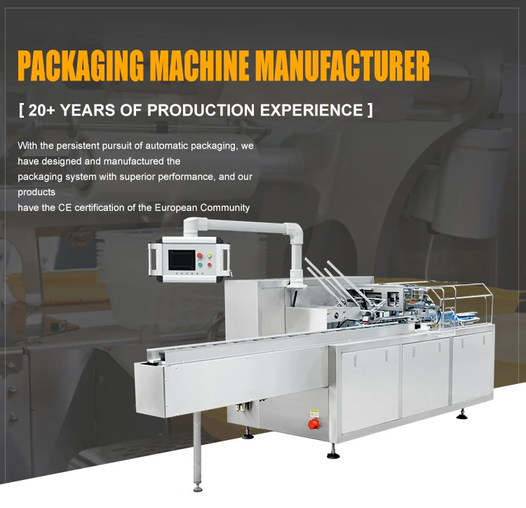 Full Automatic Chocolate Bar Cartoning Boxing Machine Food Cosmetics ...