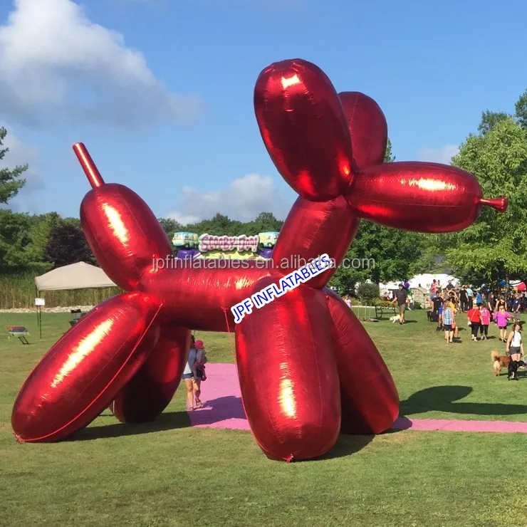 Custom Made Shiny Fabric Inflatable Dog for Event, Inflatable Shiny Dog ...