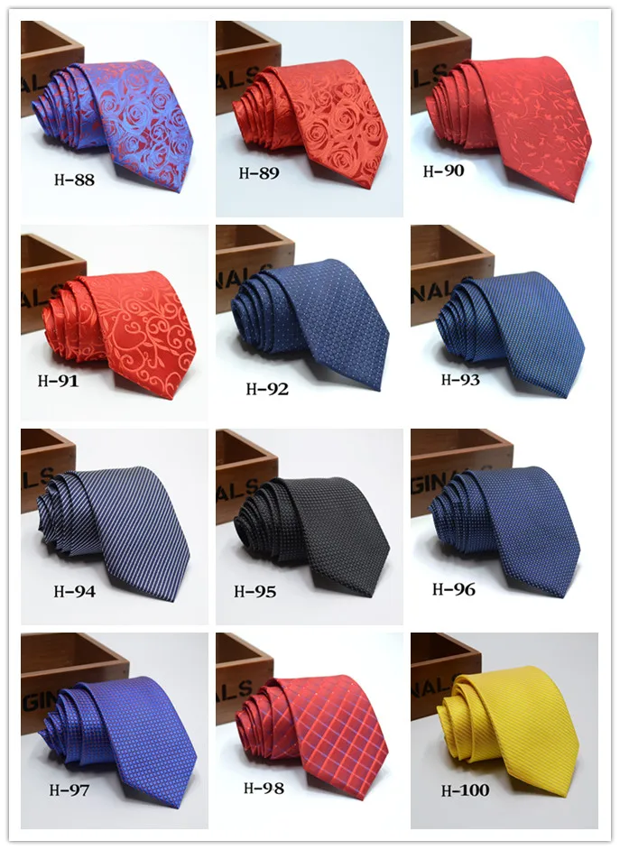 PLT02 Men's Business Formal Ties 100 Different Colors and Patterns ...