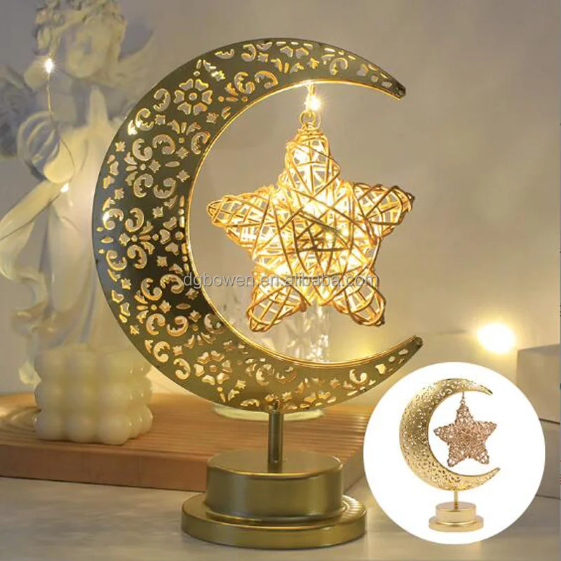 Moon Lamp Decorative Lunar Lamp Night Ball Star Moon Decorations ...