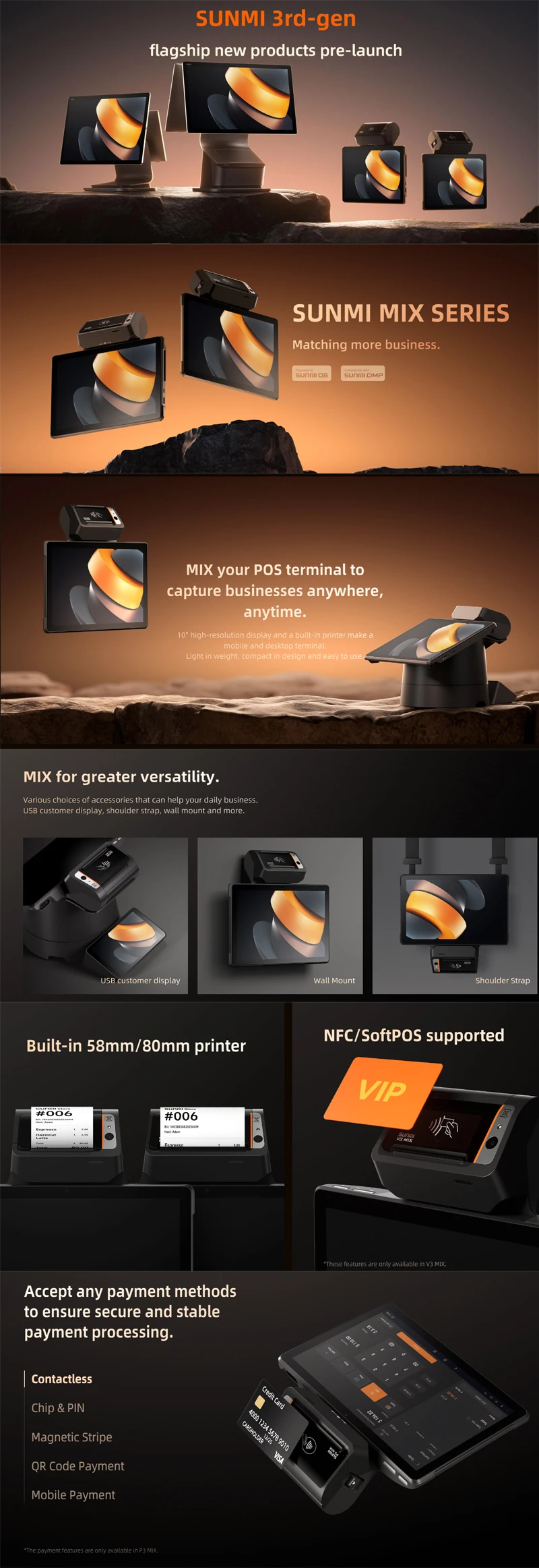 SUNMI Desktop POS T3 Pro - High Performance & Reliability