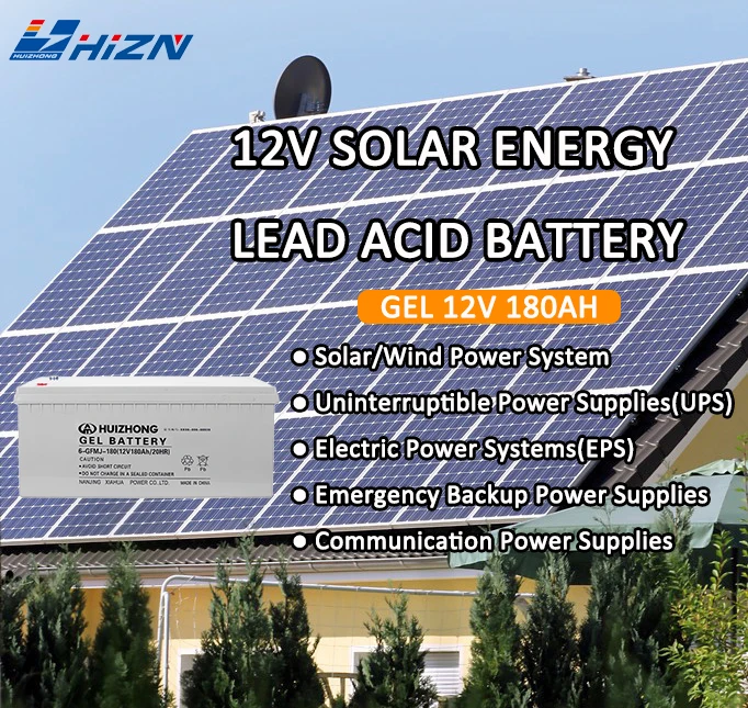 Telecom Base Station Gel Battery 12v 180ah Lead Acid Battery Deep Cycle ...